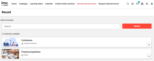 External Courses Overview