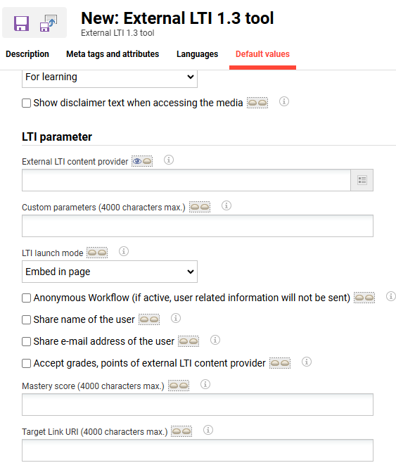 External LTI 1.3 Tool